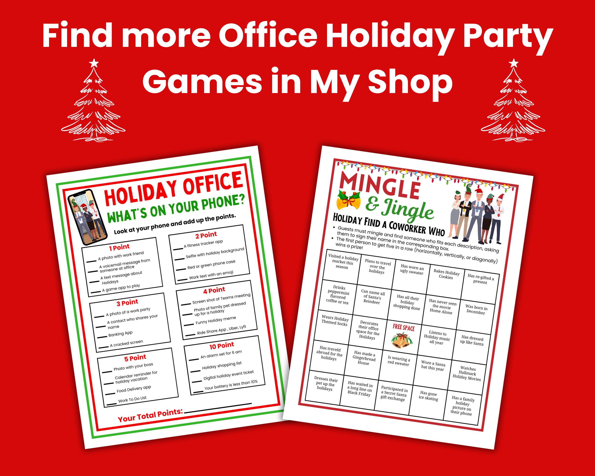Holiday Team Building Games, Christmas How Well Do You Know Your Team ...