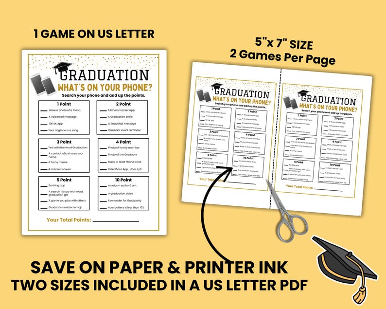 Grad What's on Your Phone Game, Graduation Party Game, Grad Party Ideas ...