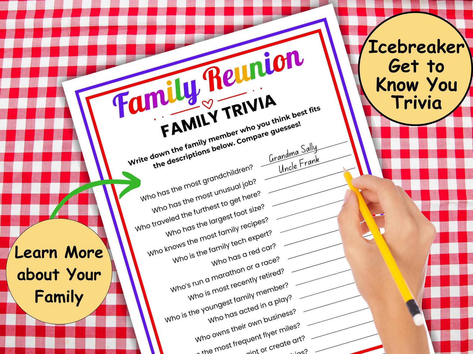 Family Reunion Trivia Games, Family Trivia, Printable Family Reunion ...