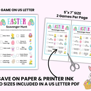 Easter Scavenger Hunt for Kids, Printable Easter Activities, Home ...