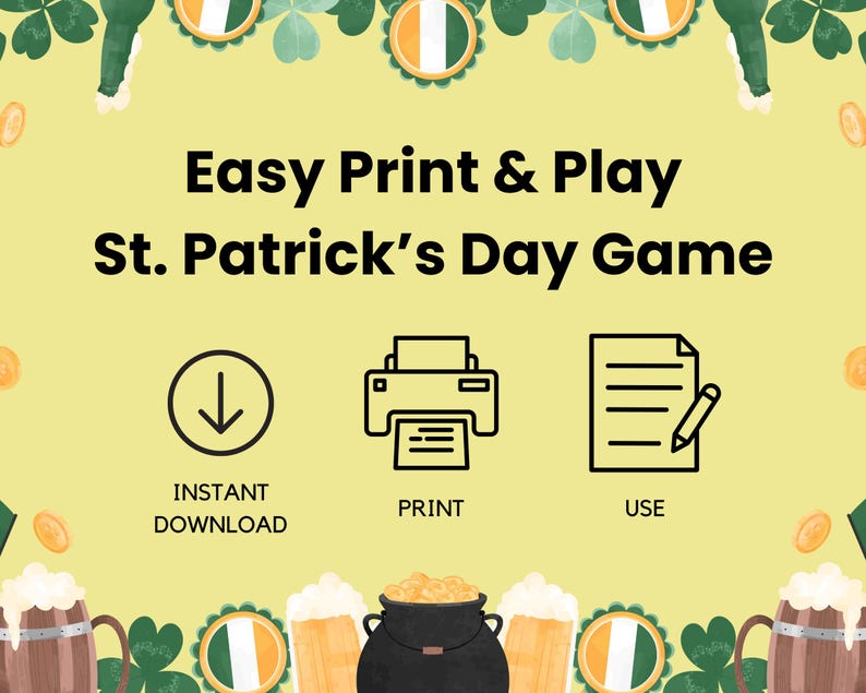 St. Patrick's Which Came First, St. Patrick's Day Trivia Games, Fun ...