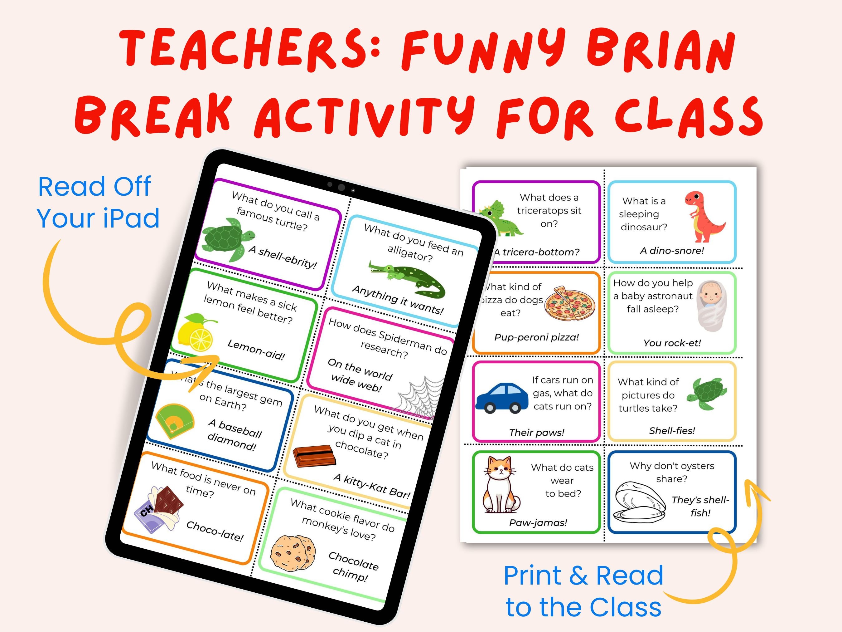 Lunchbox Jokes for Kids, Printable Lunch Box Notes, Back to School ...