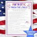 Patriotic Finish the Lyrics Game, Patriotic Trivia, Patriotic Songs ...