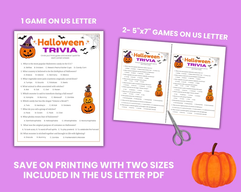 Halloween Trivia Game, Printable Halloween Trivia Questions Adults ...