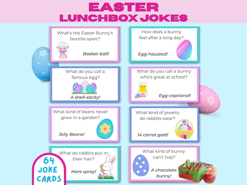 64 Easter Lunchbox Jokes, Funny Easter Jokes for Kids, Lunchbox Notes ...