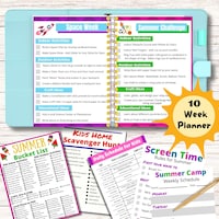 Editable Camping Week Activities and Planner Toddler Canva Template 2 ...