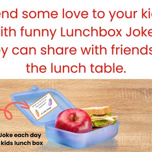 Lunchbox Jokes for Kids, Printable Lunch Box Notes, Back to School ...
