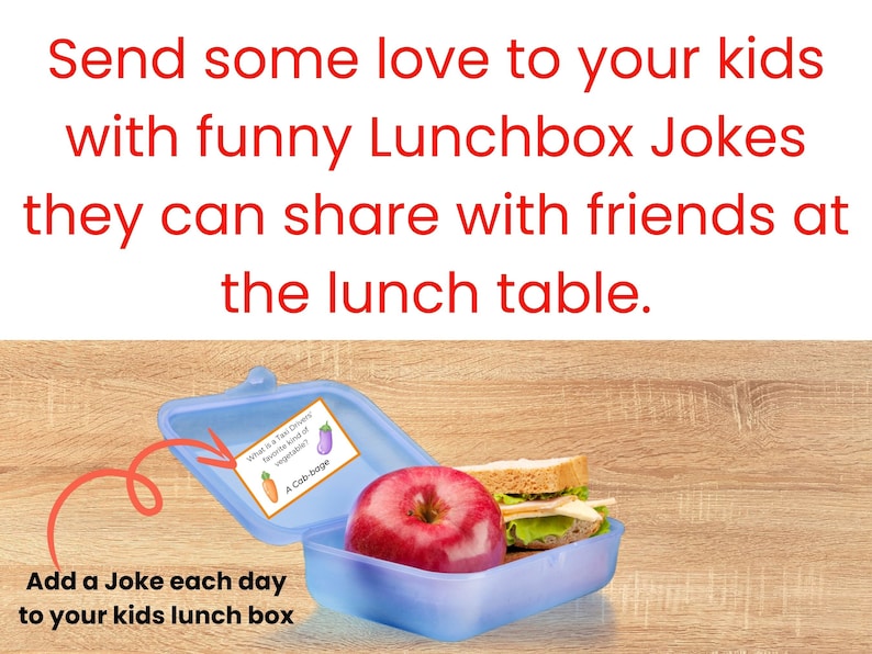 Lunchbox Jokes for Kids, Printable Lunch Box Notes, Back to School ...