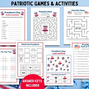 President's Day Activities, Kids Color by Number Activity, Patriotic ...