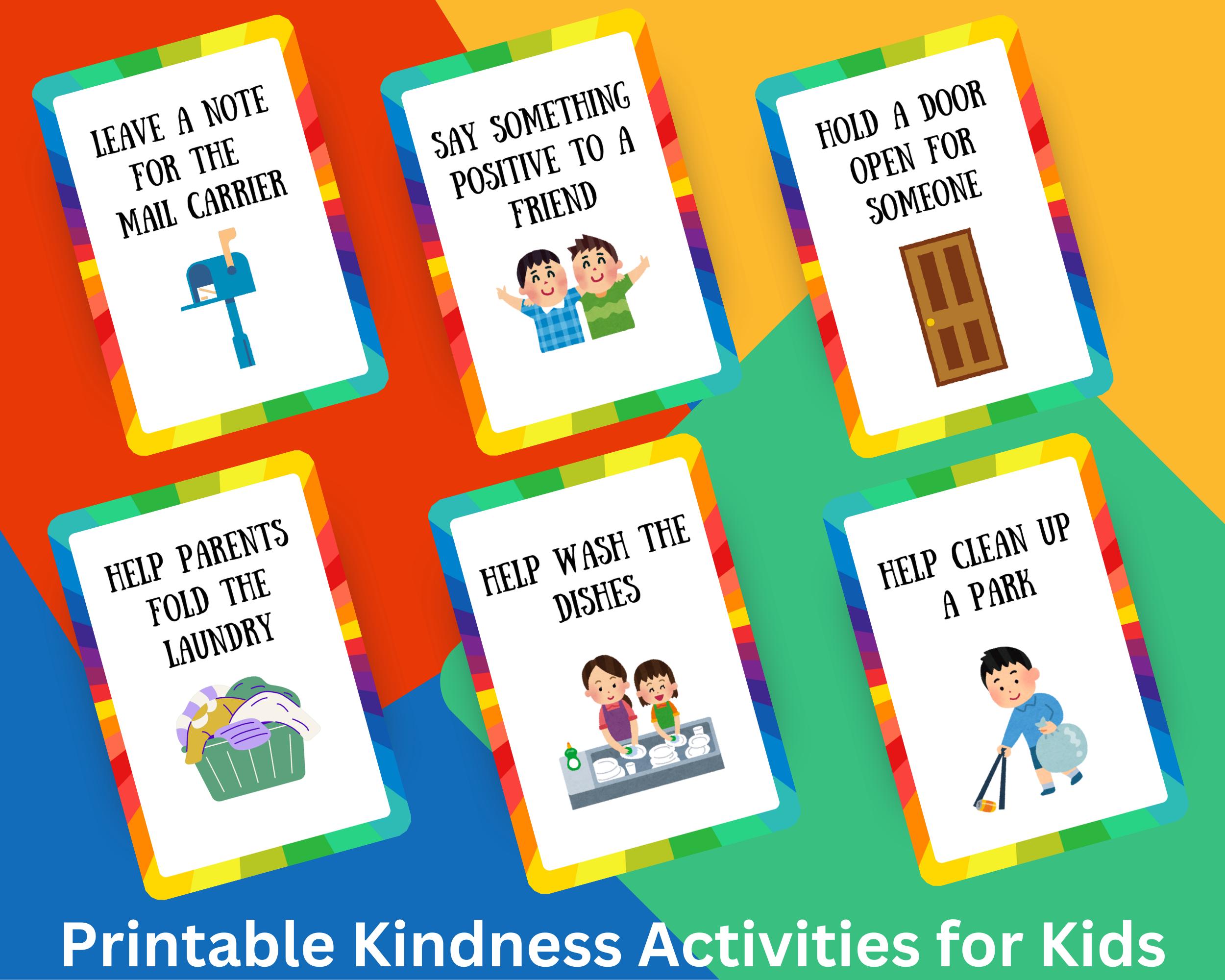 Random Act of Kindness Cards, Kindness Printables, Choose Kindness ...