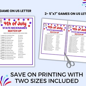 Printable 4th of July Games, Independence Day Games, 4th of July Party ...