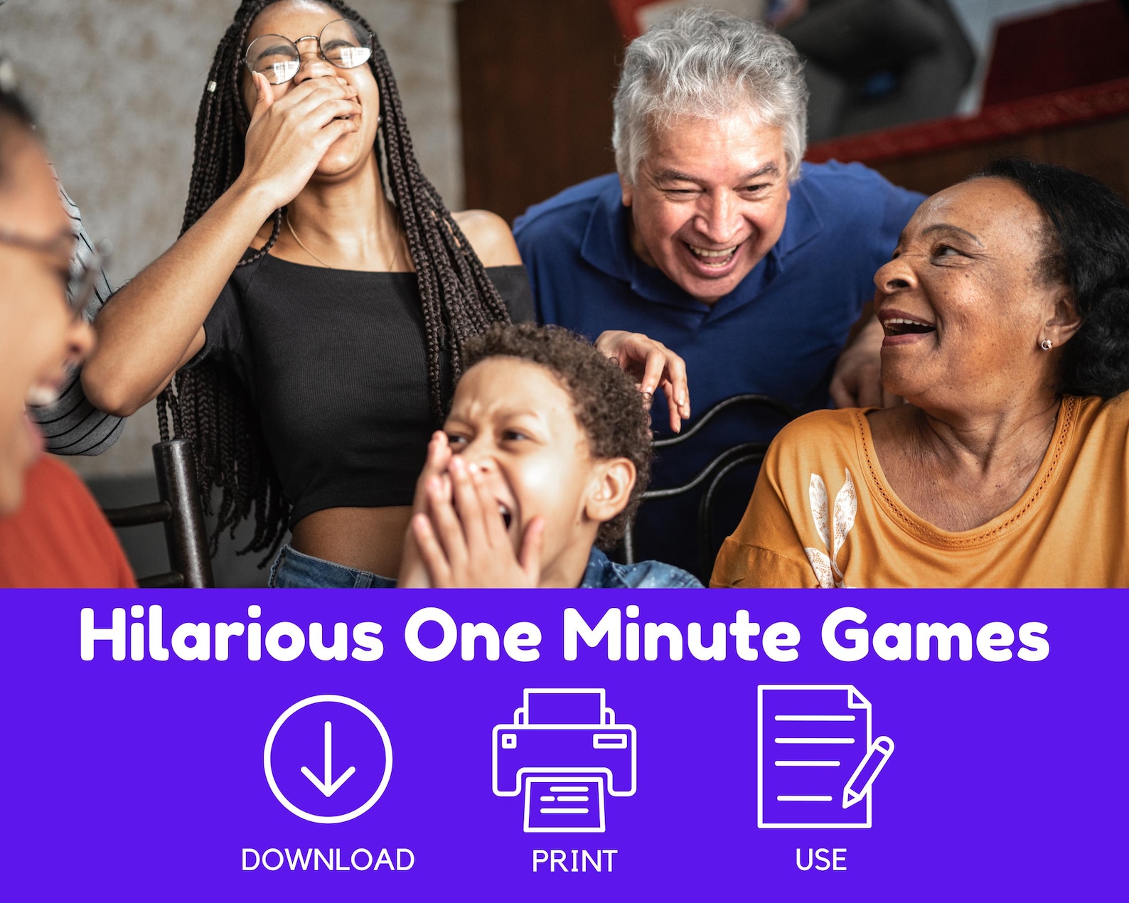 Family Reunion Minute to Win It Games, Fun Games for Reunion, Quick One ...