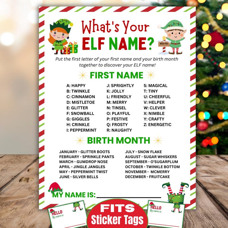 Teen Elf Name - Etsy