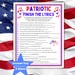 Patriotic Finish the Lyrics Game, Patriotic Trivia, Patriotic Songs ...