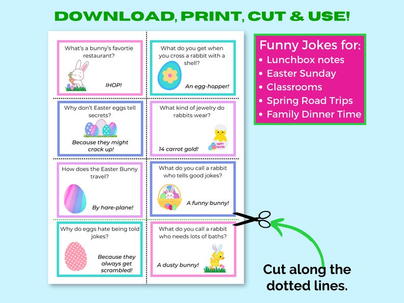 64 Easter Lunchbox Jokes, Funny Easter Jokes for Kids, Lunchbox Notes ...