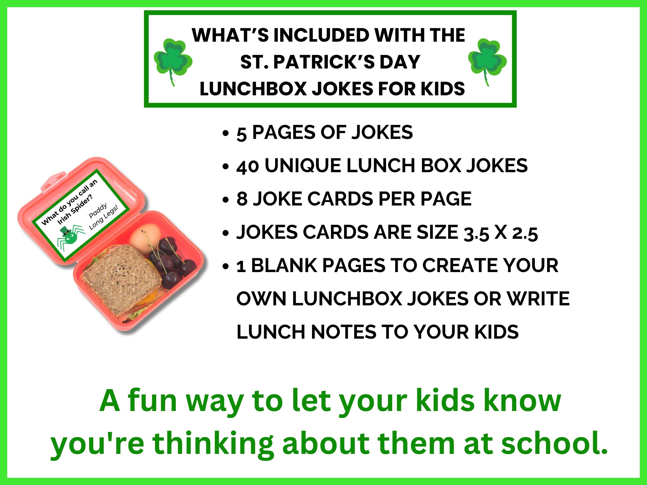 St. Patrick's Day Jokes for Kids, Lunchbox Jokes, Funny Printable Jokes ...