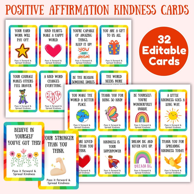 Kindness Cards - Etsy
