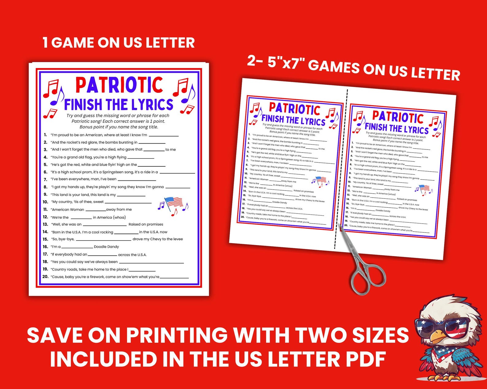 Patriotic Finish the Lyrics Game, Patriotic Trivia, Patriotic Songs ...