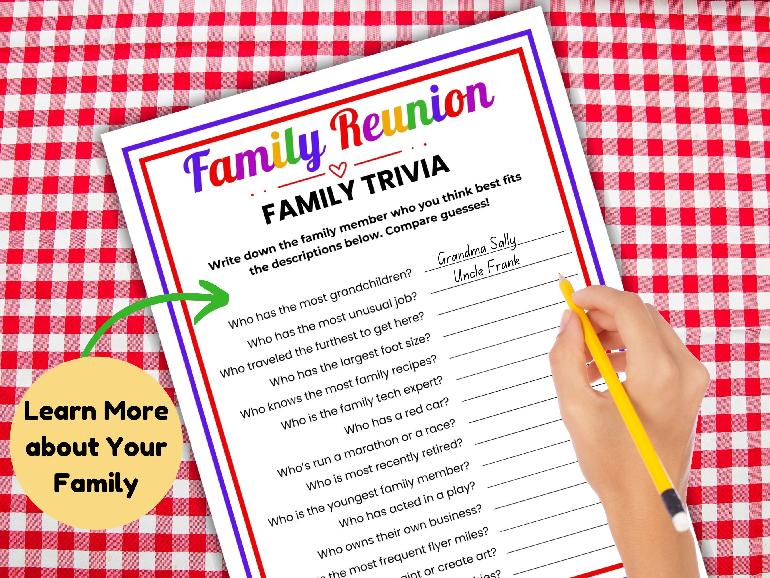 Family Reunion Trivia Games, Family Trivia, Printable Family Reunion ...