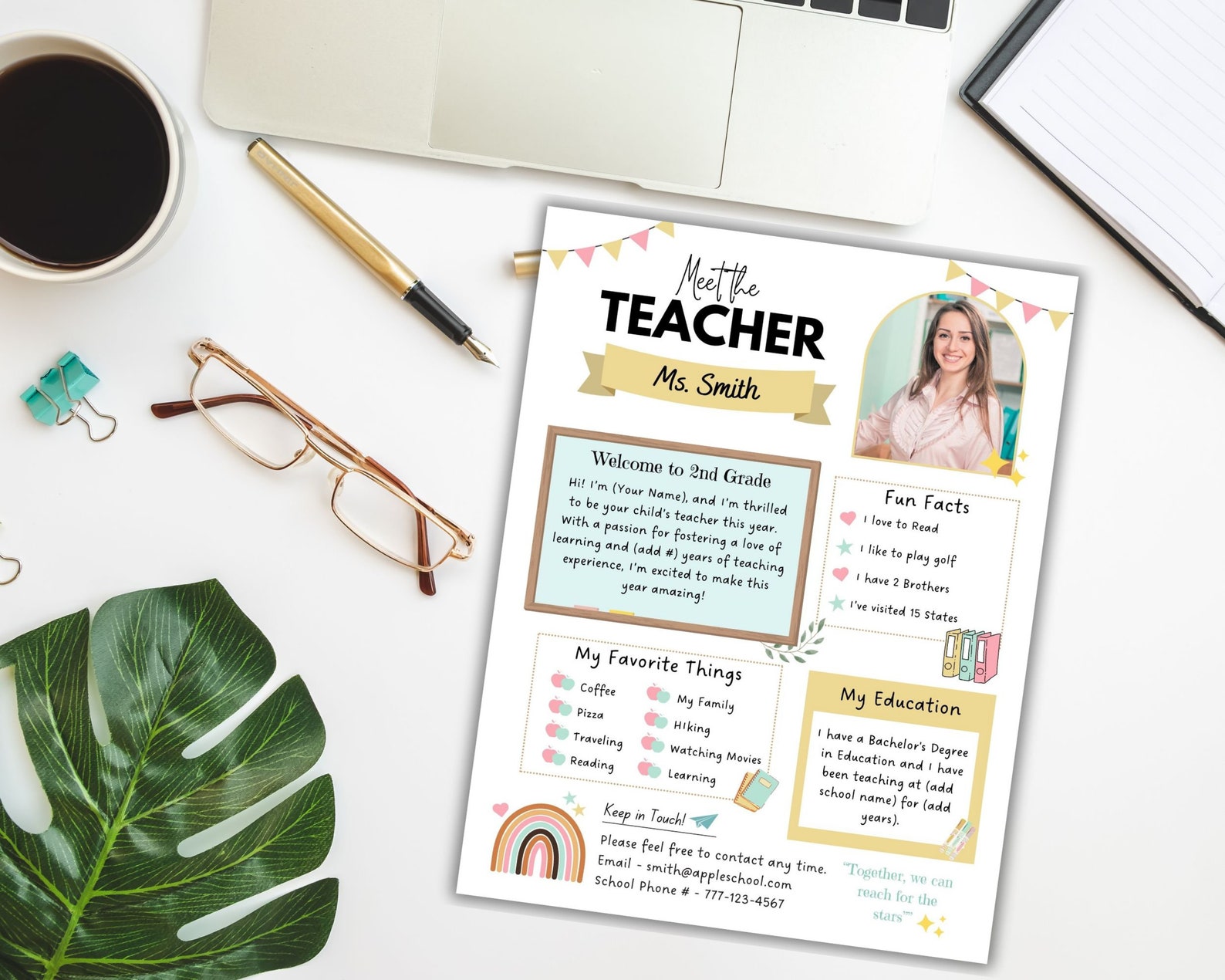 Editable Meet the Teacher Template, Back to School Welcome Letter ...