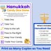 Hanukkah Candy Dice Game, Hanukkah Party Games, Hanukkah Dice Games for ...