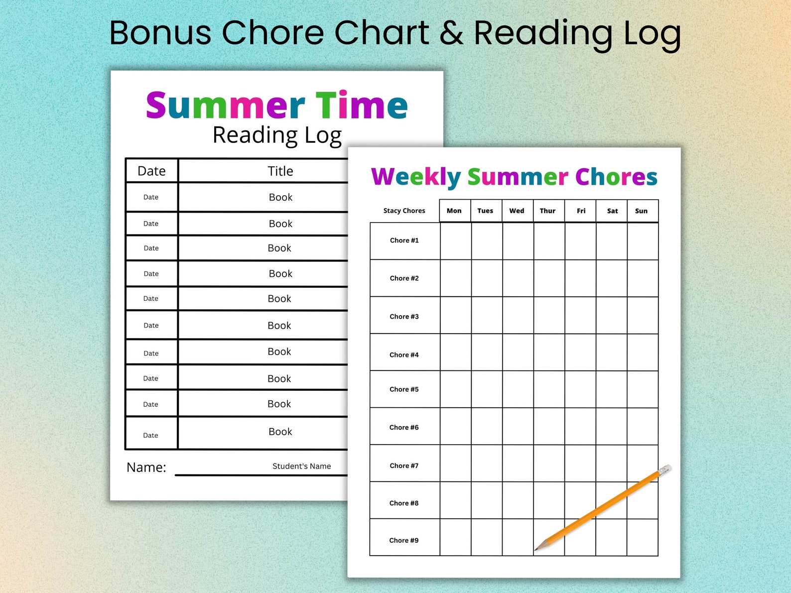 Editable Summer Schedule for Kids, Daily Kids Schedule Chart, Editable ...