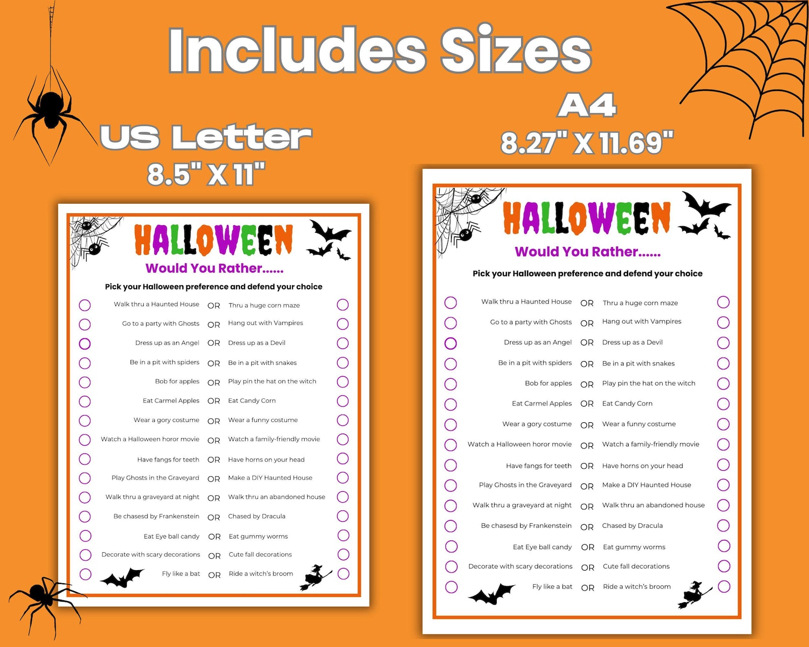 Halloween Would You Rather Questions for Kids & Adults, Classroom ...