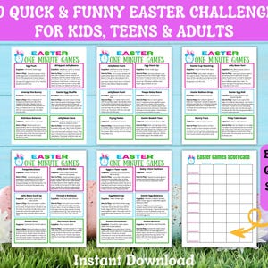 Easter Minute to Win It Games, Quick One Minute Games, Easter ...