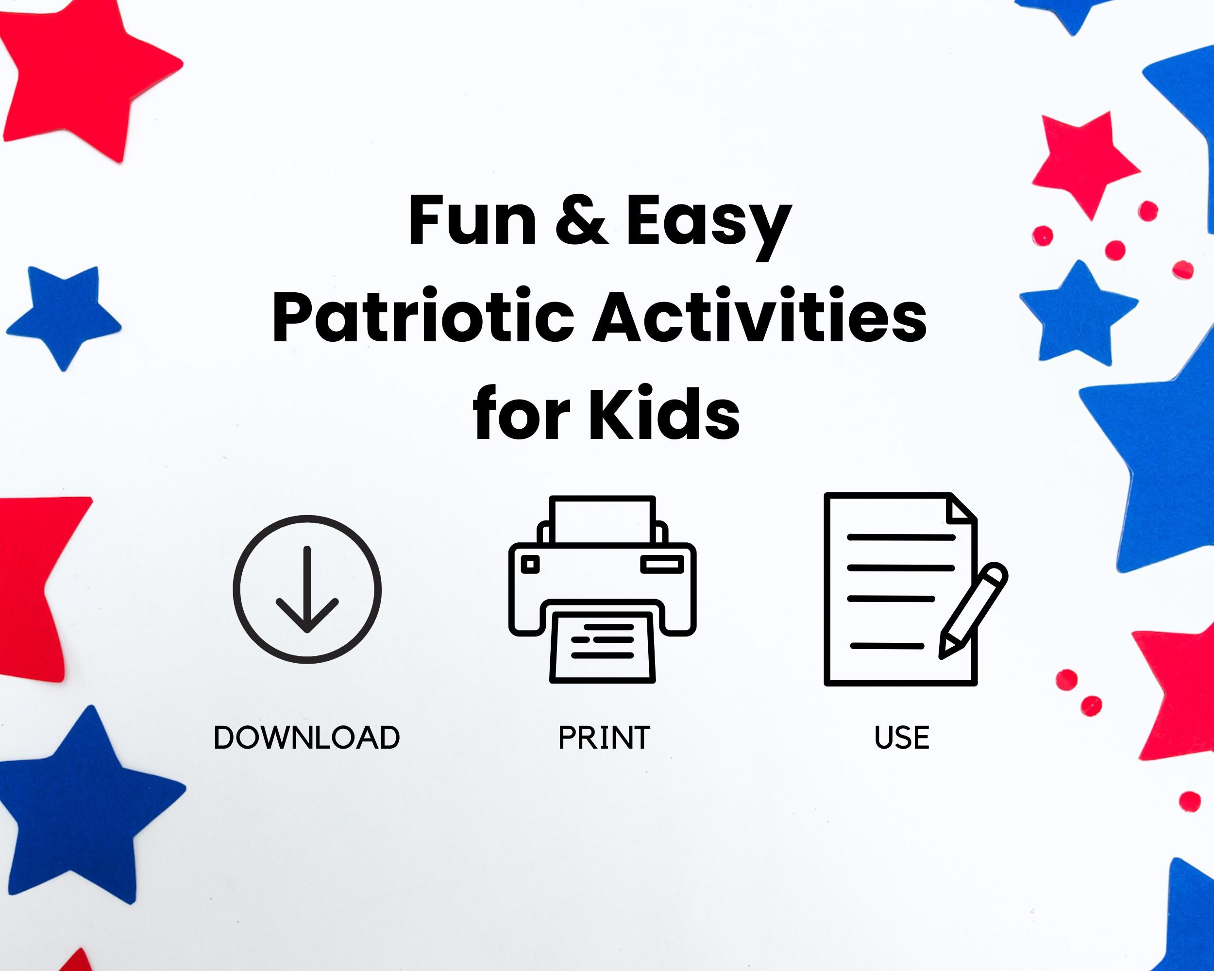 President's Day Activities, Kids Color by Number Activity, Patriotic ...