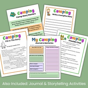 Camping Games Printable, Camping Activities, Camping Games Kids Familes ...