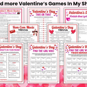 Galentines Day Trivia Game, Valentine's Day Trivia Quiz, Galentine's ...