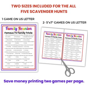 Family Reunion Trivia Games, Family Trivia, Printable Family Reunion ...