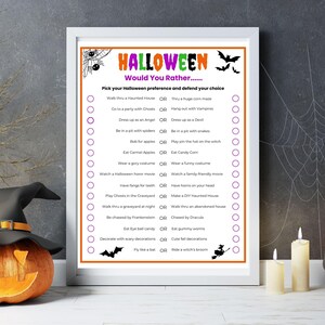 Halloween Would You Rather Questions for Kids & Adults, Classroom ...