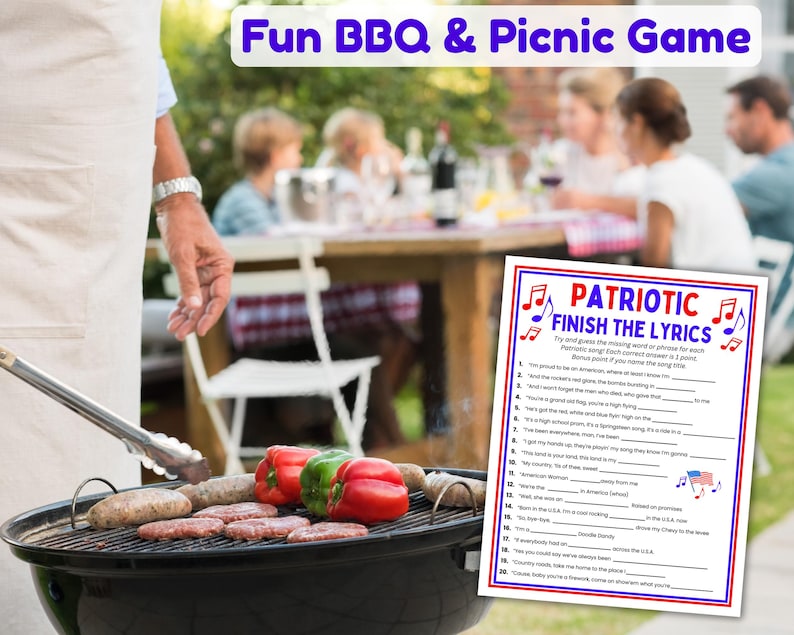 Patriotic Finish the Lyrics Game, Patriotic Trivia, Patriotic Songs ...