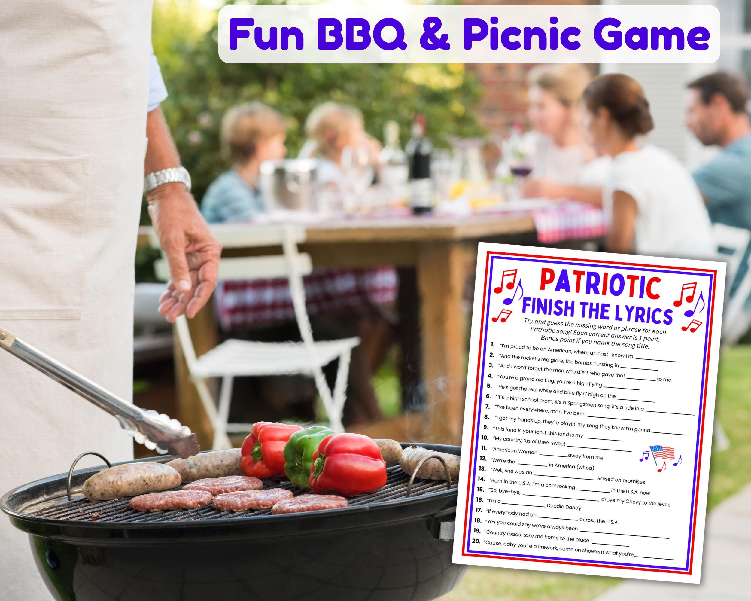 Patriotic Finish the Lyrics Game, Patriotic Trivia, Patriotic Songs ...