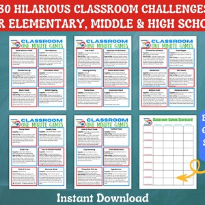 Classroom One Minute Games, Fun Classroom Games, Quick Icebreaker Games ...
