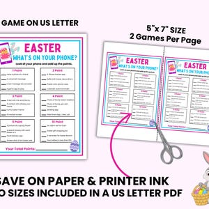 Easter What's on Your Phone, Printable Easter Game, Phone Scavenger ...