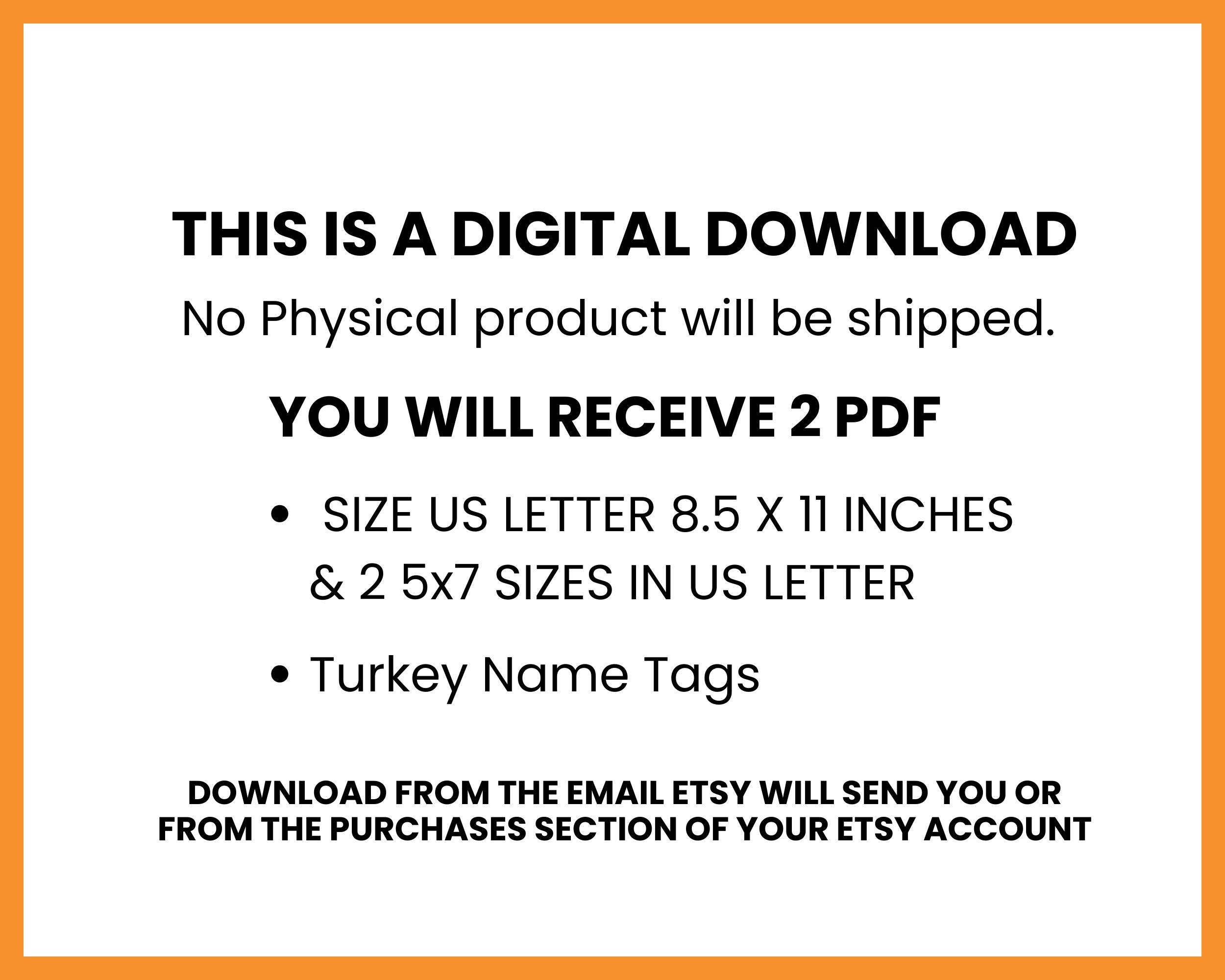 What's Your Turkey Name Game, Printable Thanksgiving Name Generator ...