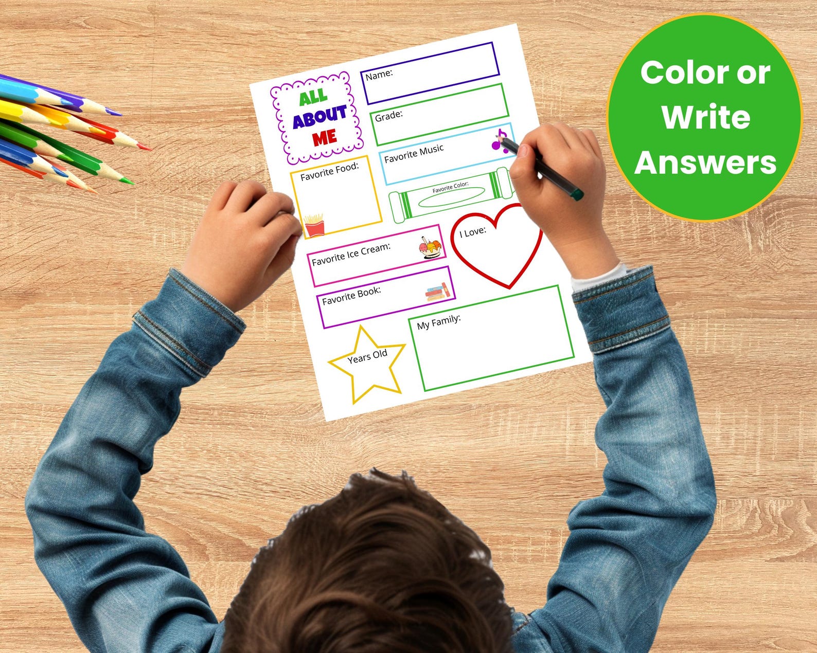 All About Me Worksheet Printable, Getting to Know Me Preschool ...