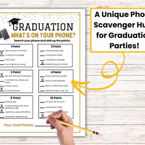 Grad What's on Your Phone Game, Graduation Party Game, Grad Party Ideas ...