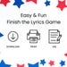 Patriotic Finish the Lyrics Game, Patriotic Trivia, Patriotic Songs ...
