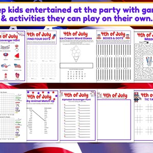 Printable 4th of July Games, Independence Day Games, 4th of July Party ...