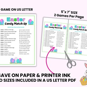 Easter Candy Match Game, Printable Candy Match Up, Easter Trivia Quiz ...