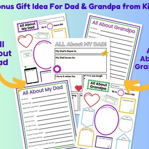 Father's Day Games Bundle, Father's Day Printable Games for Kids ...