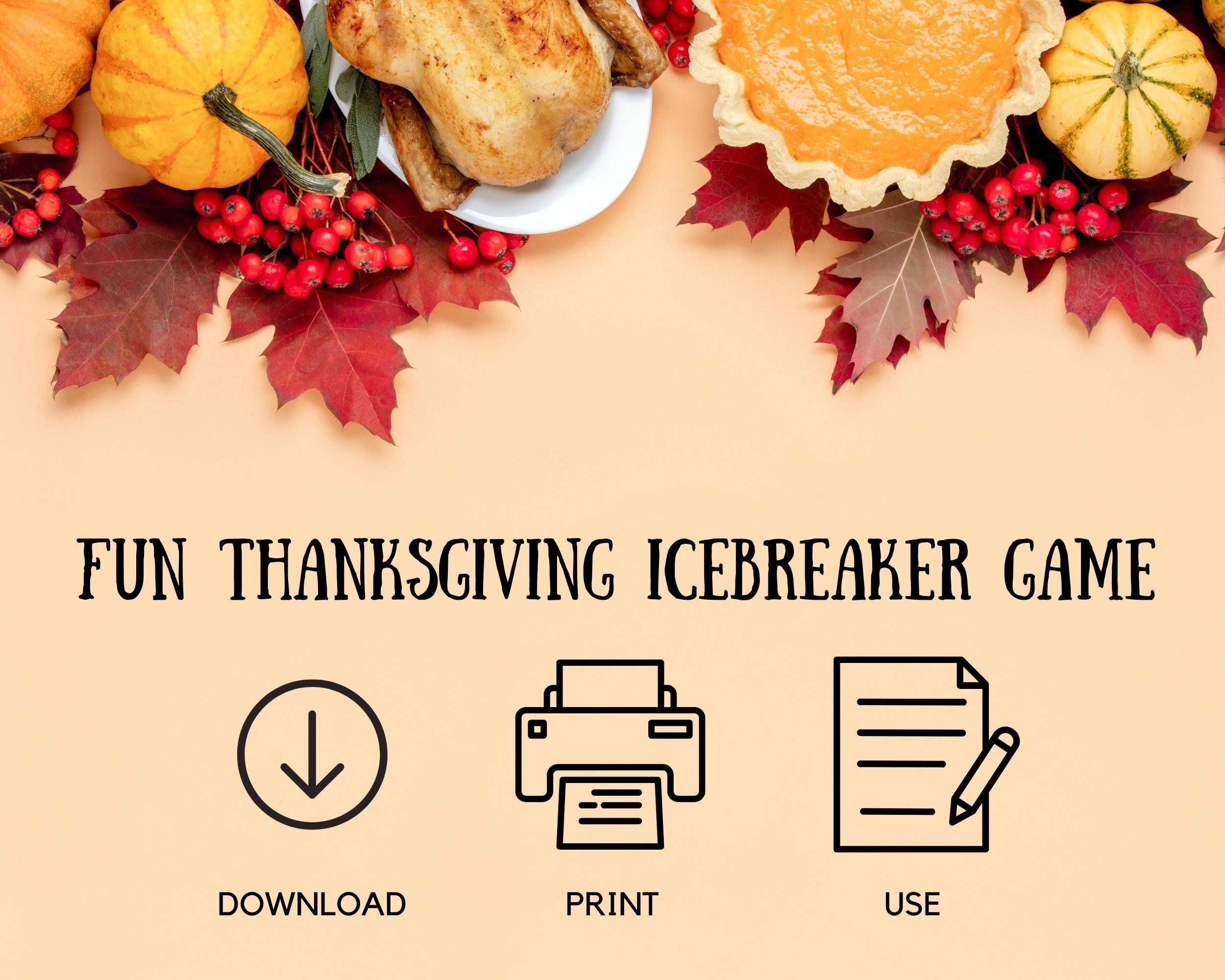 Thanksgiving Charades Game, Printable Thanksgiving Games, Friendsgiving ...
