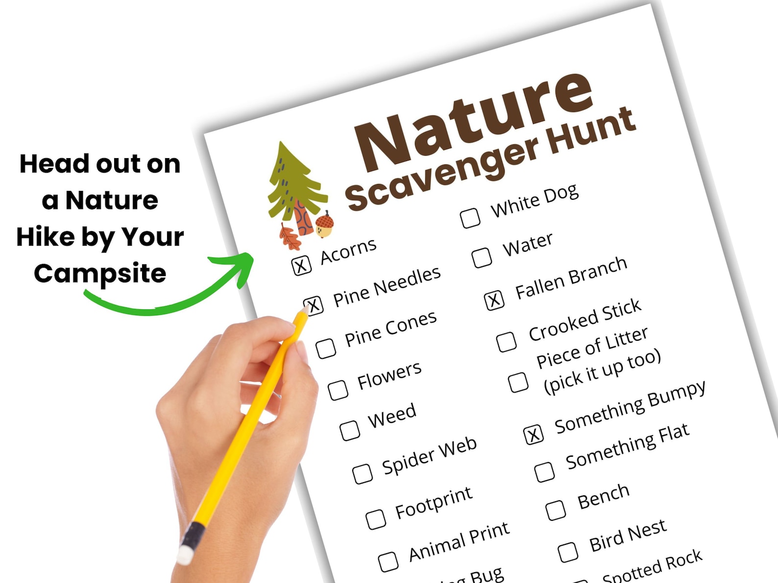 Camping Scavenger Hunt Printable, Outdoor Scavenger Hunt Activity for ...