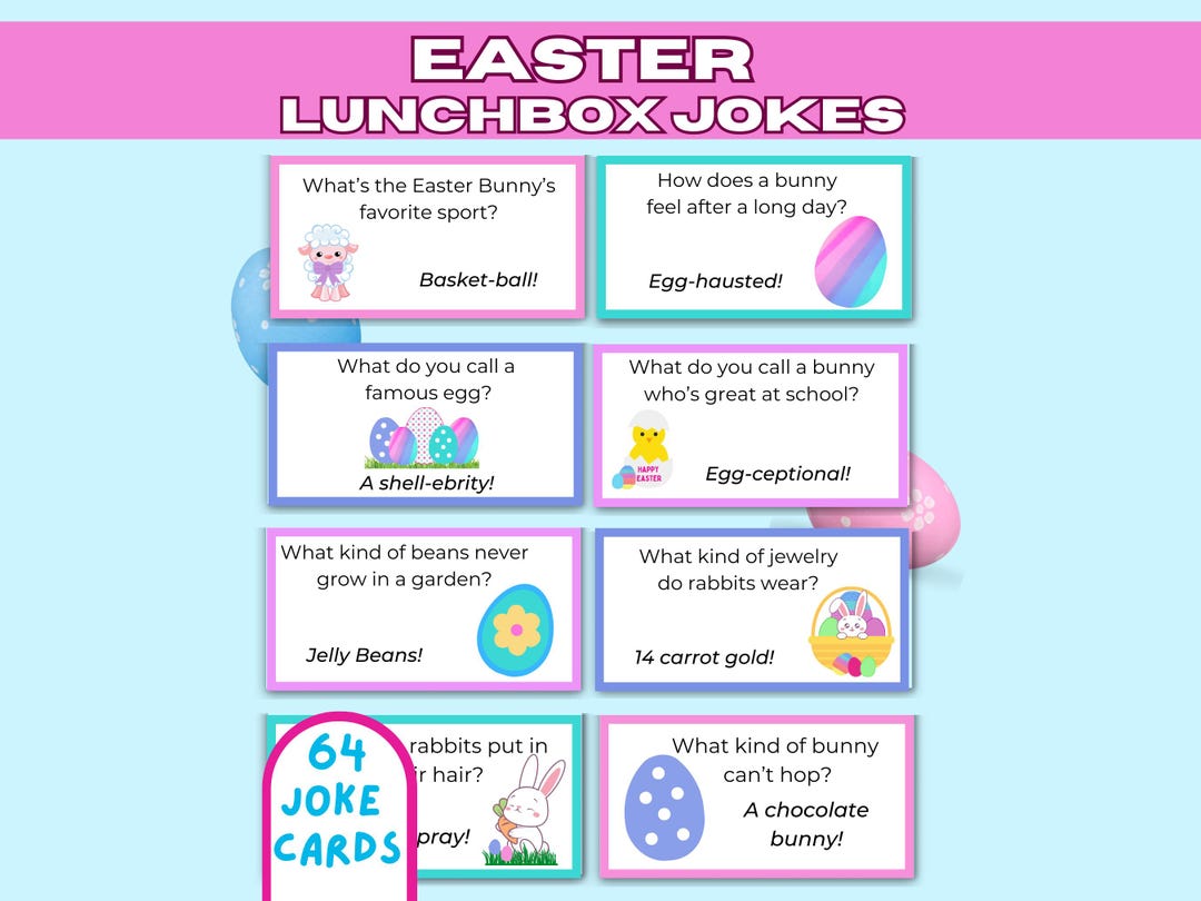 64 Easter Lunchbox Jokes, Funny Easter Jokes for Kids, Lunchbox Notes ...