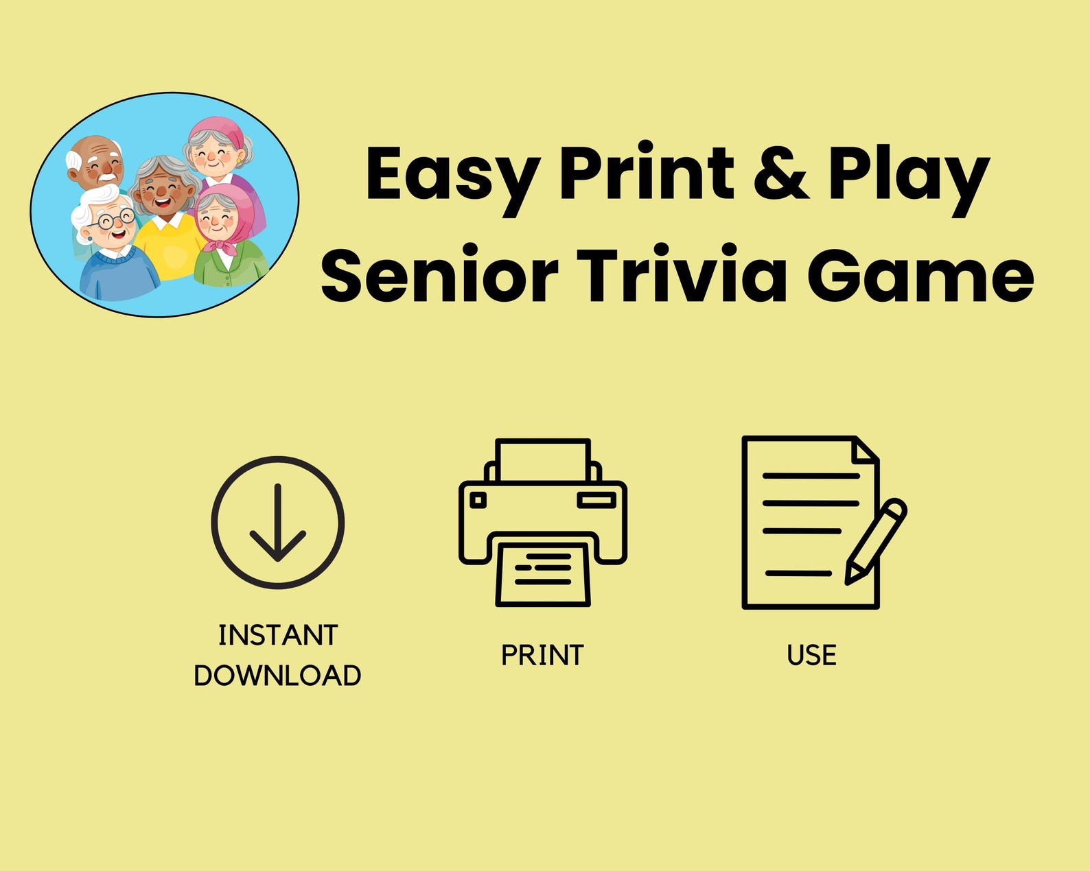 Seniors Finish the Phrase Game, Game for Senior Citizens, Senior Games ...
