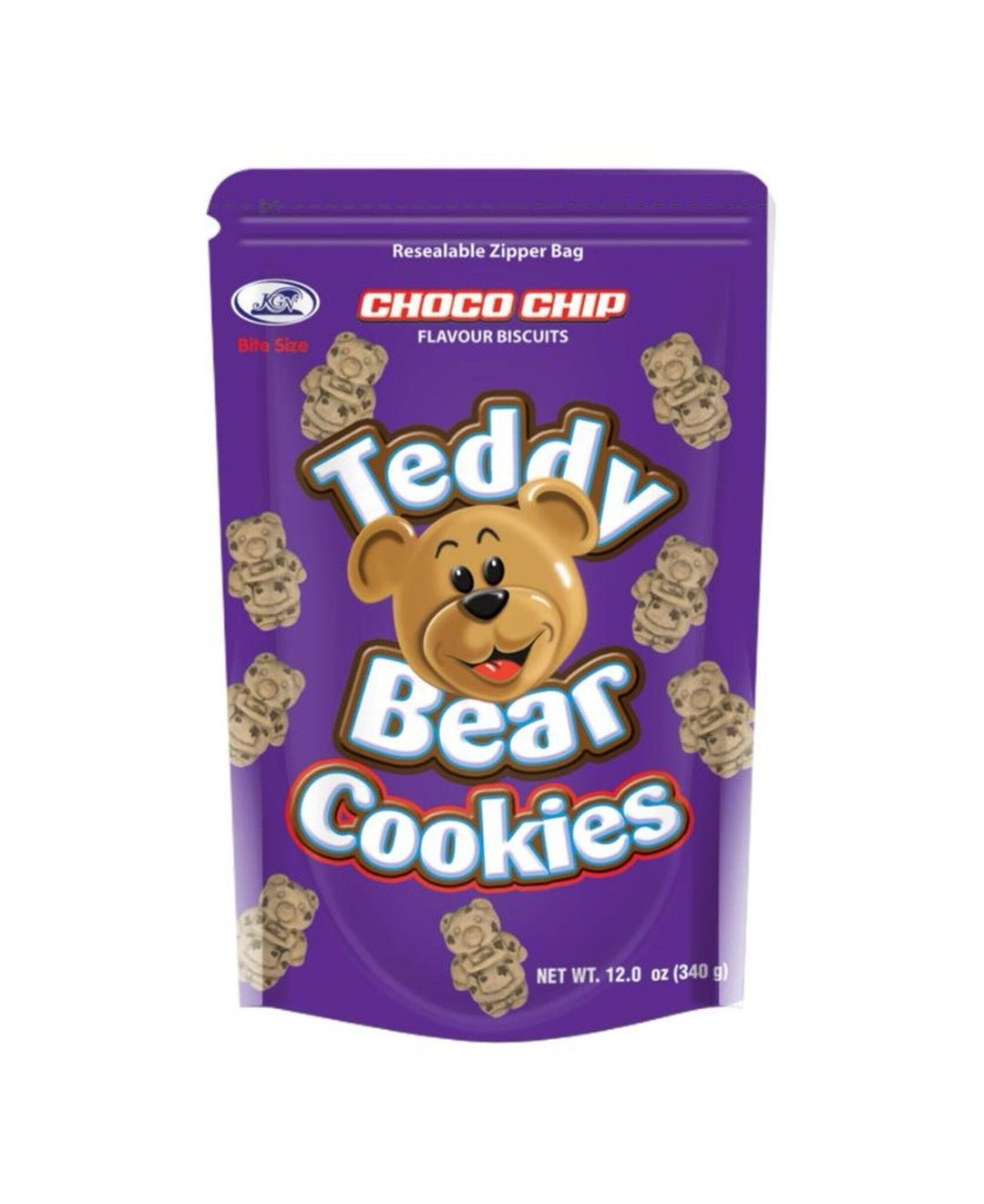 Teddy Bear Cookies 340g Choco Chip Resealable Everyday Snack 3 Pack ...