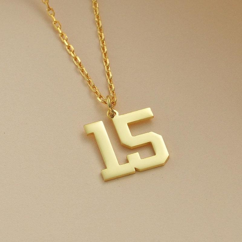 Number Necklace - Etsy